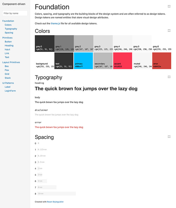 React Styleguidist Isolated React Component Development Environment With A Living Style Guide